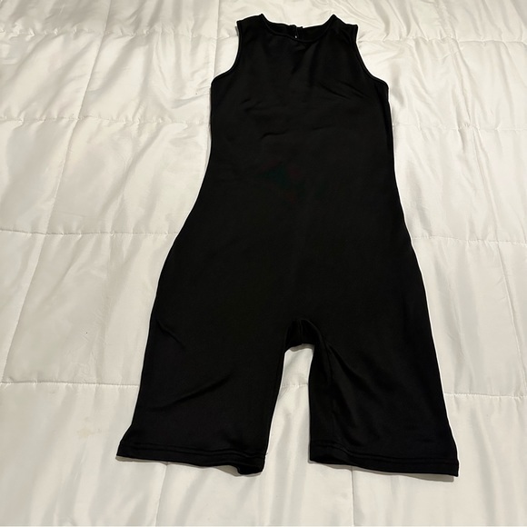 Pants & Jumpsuits | Onesie Unitard Black With Zipper Closure | Poshmark